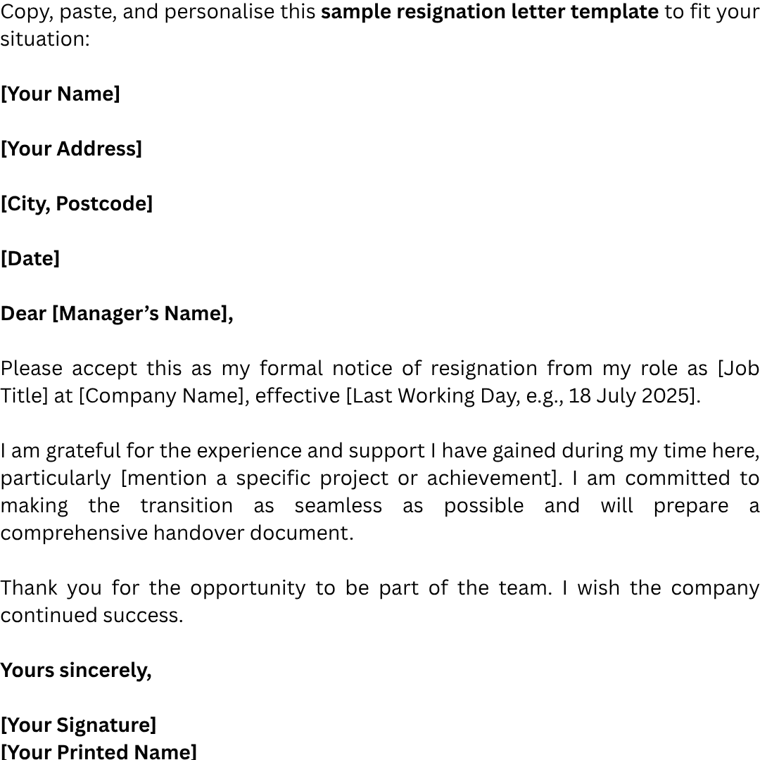 How to Write a Professional Resignation Letter